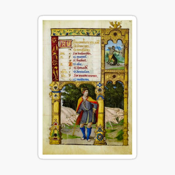 "Illuminated Manuscript" Sticker for Sale by Trieste02 | Redbubble