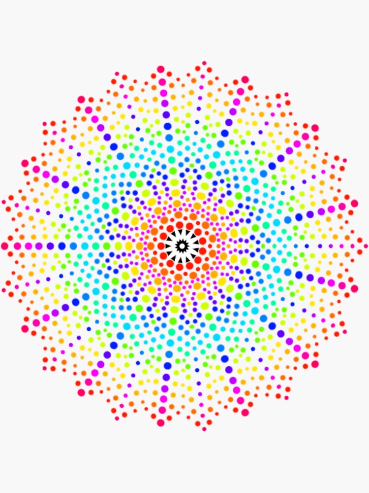 "Mandala Simple Points" Sticker for Sale by NandMaghfr | Redbubble