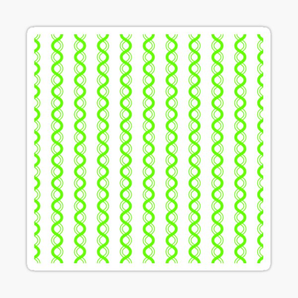 "Neon Green DNA | Beautiful Interior Design" Sticker by infinitehue-3 ...
