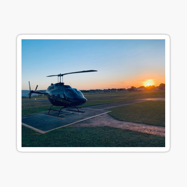 "Helicopter Bell 206 Jetranger " Sticker for Sale by heliaddiction ...
