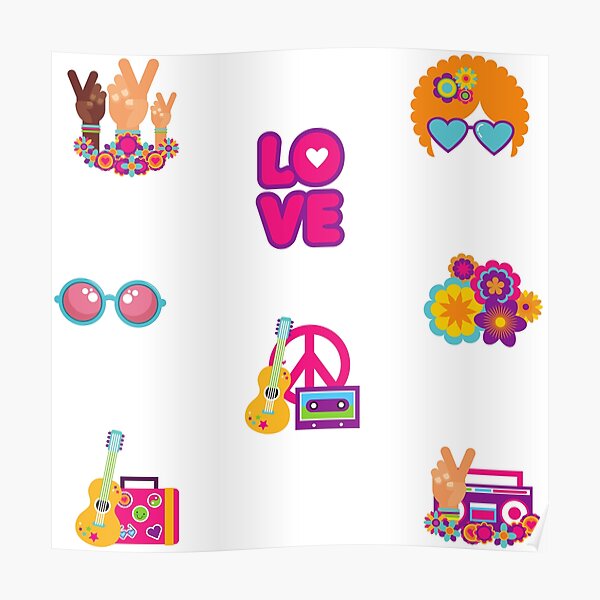 "2022 Hippy Starter Pack" Poster for Sale by Orangegrph | Redbubble