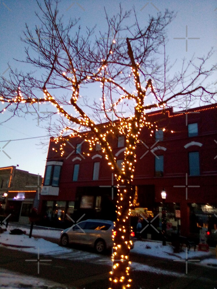 "Lit Up Tree" Sticker for Sale by SbMb2000 | Redbubble
