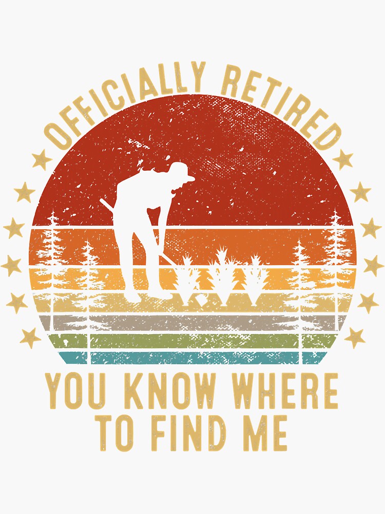 "Officially Retired 2022 Vintage" Sticker by annhienn488 | Redbubble