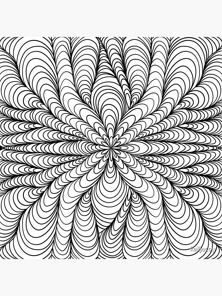 "Trippy line art I call acid" Poster for Sale by kelljacoy | Redbubble