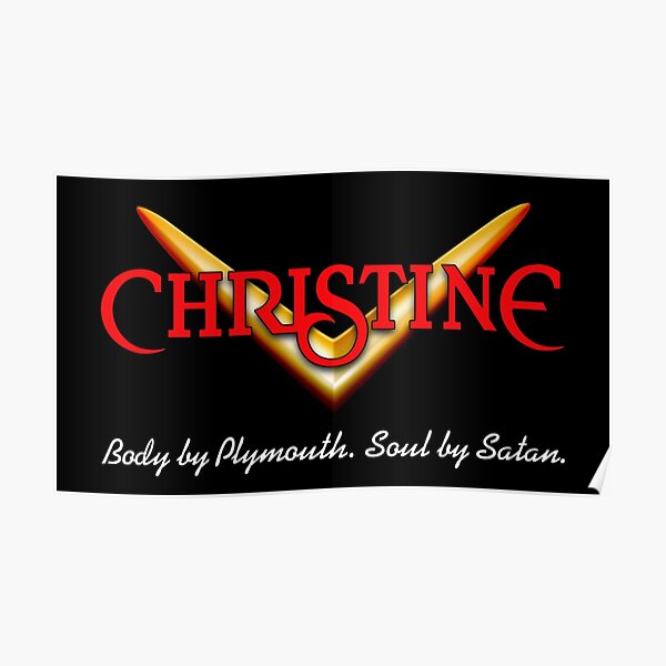 "CHRISTINE Badge" Poster for Sale by DCdesign | Redbubble