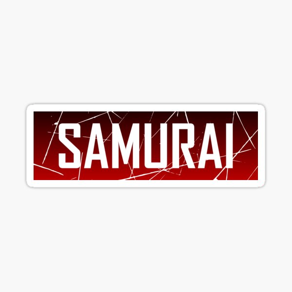 "Samurai" Sticker for Sale by justmirza | Redbubble