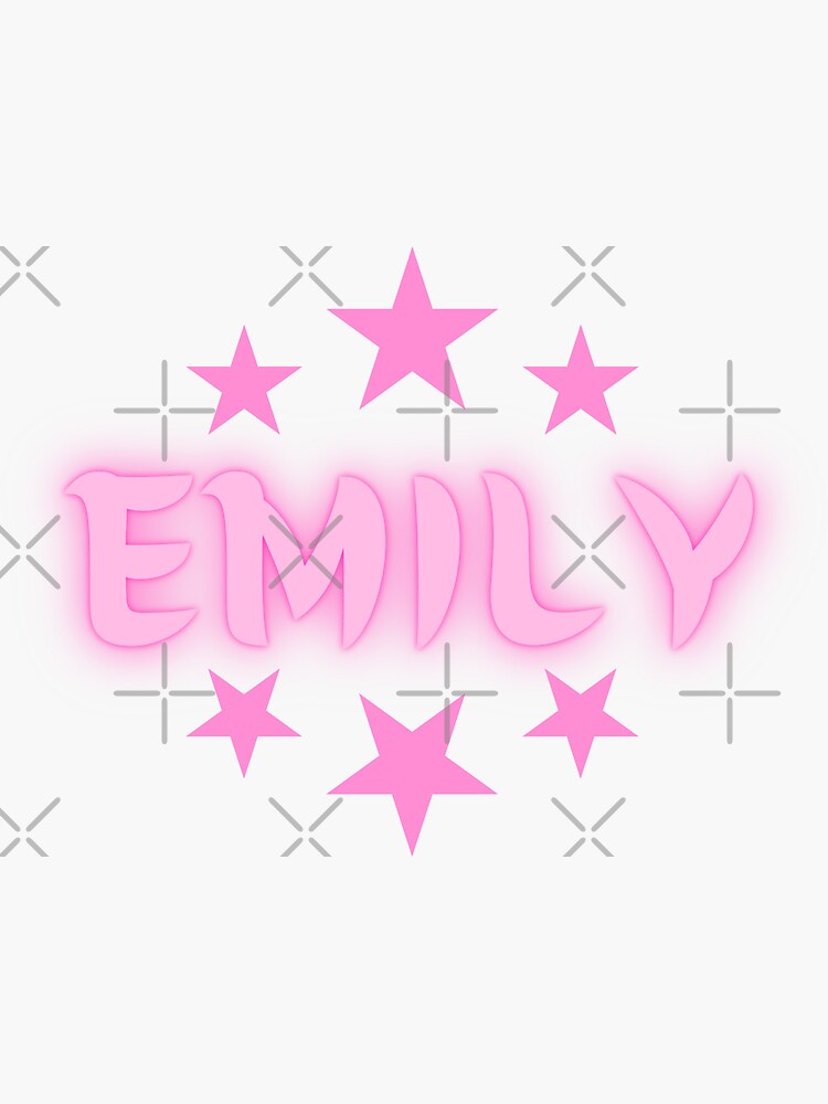 "Lovely Girl Named Emily" Sticker for Sale by PatternsUp | Redbubble