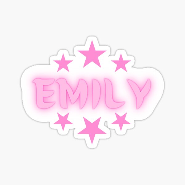 "Lovely Girl Named Emily" Sticker for Sale by PatternsUp | Redbubble
