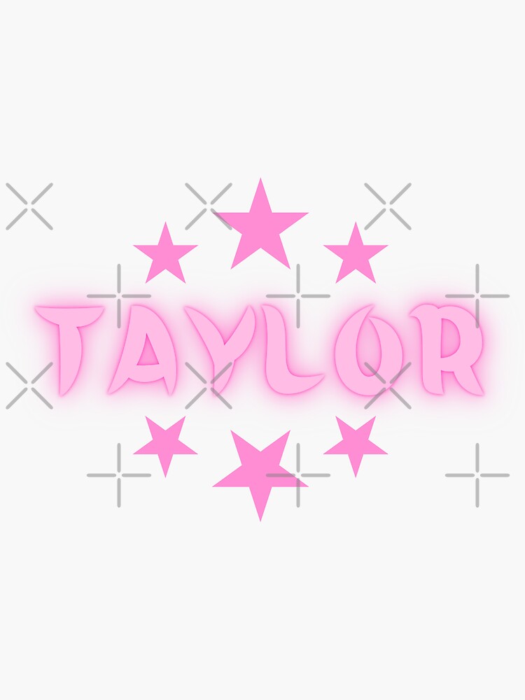 "Lovely Girl Named Taylor" Sticker for Sale by PatternsUp | Redbubble