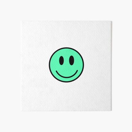 "Teal Smiley Face" Art Board Print by GabbyRisley | Redbubble