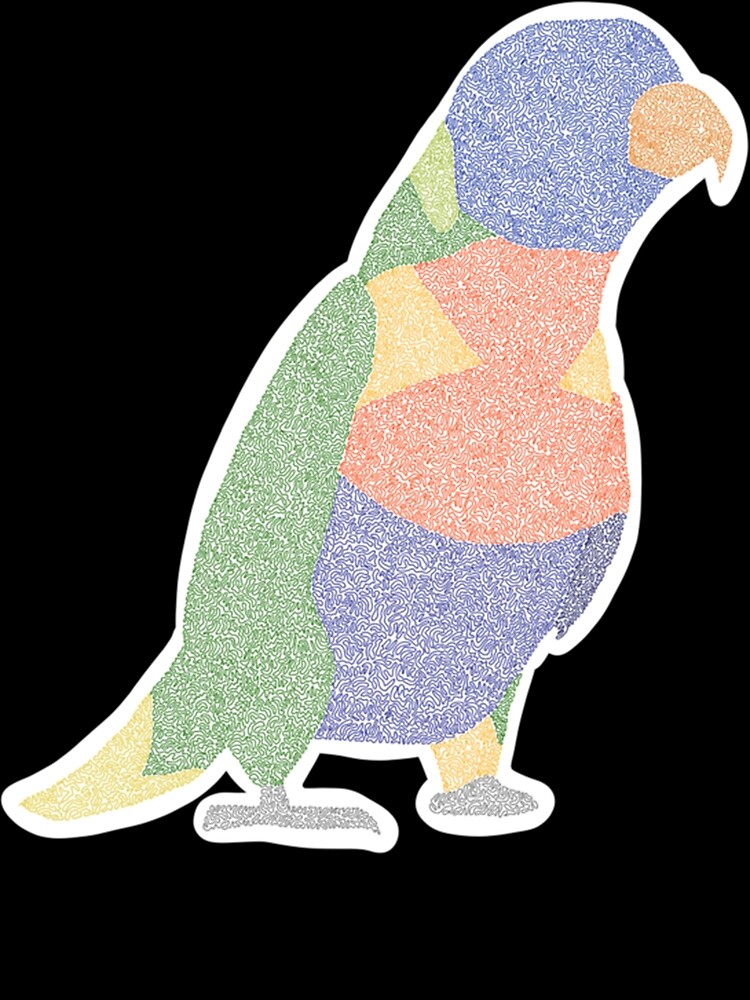 "Rainbow Lorikeet single line drawing Classic" Poster for Sale by ...