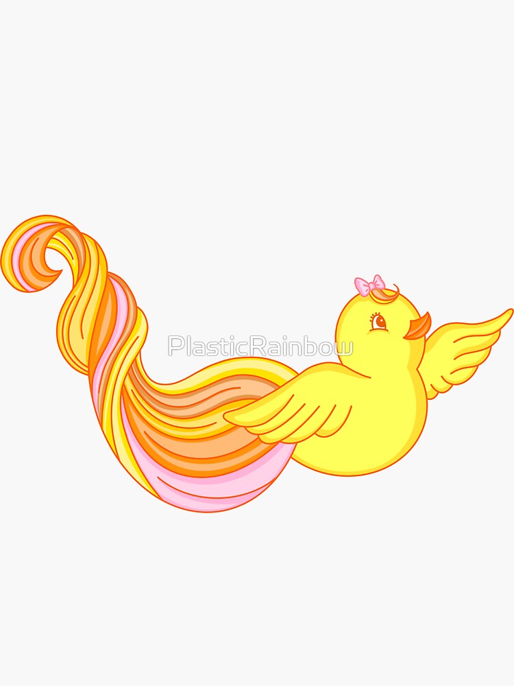 "Lady Lovely Locks Yellow Bird Pixietail" Sticker for Sale by ...