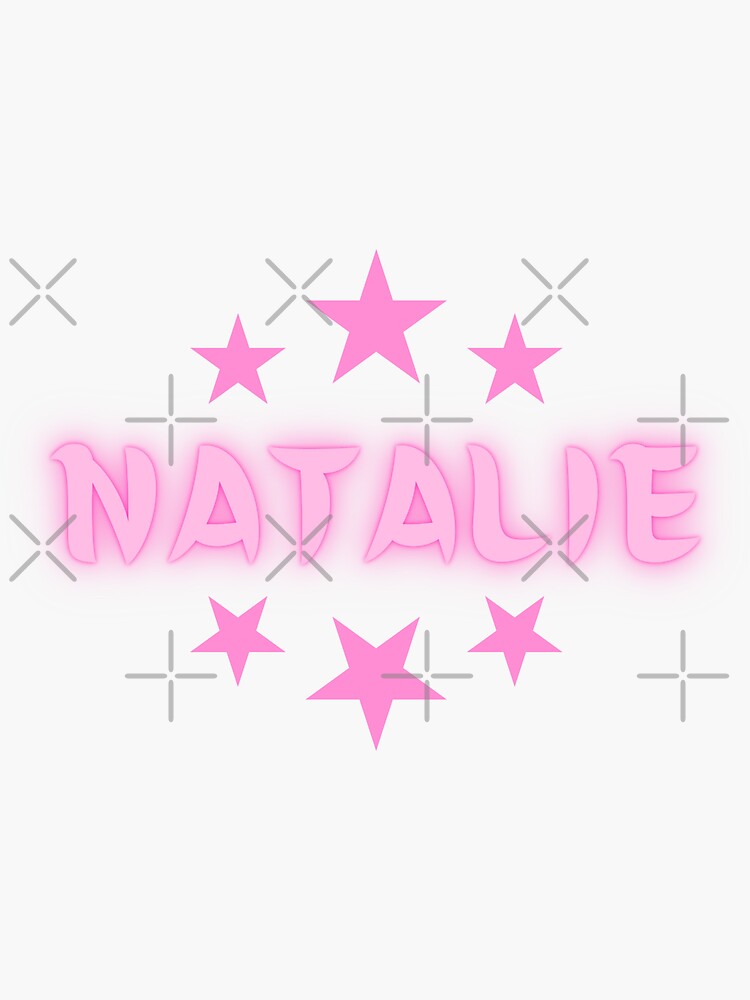 "Lovely Girl Named Natalie" Sticker for Sale by PatternsUp | Redbubble