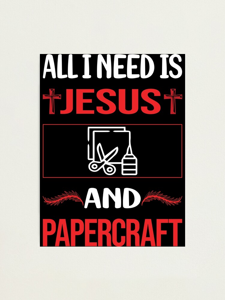 Lámina fotográfica «Manualidad de papel Jesús divertido Papercraft» de ...