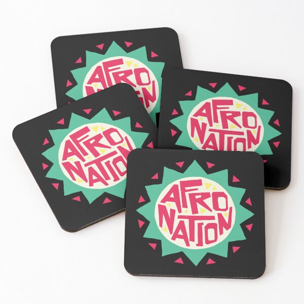 "Afro Nation" Coasters (Set of 4) for Sale by maddoeons | Redbubble