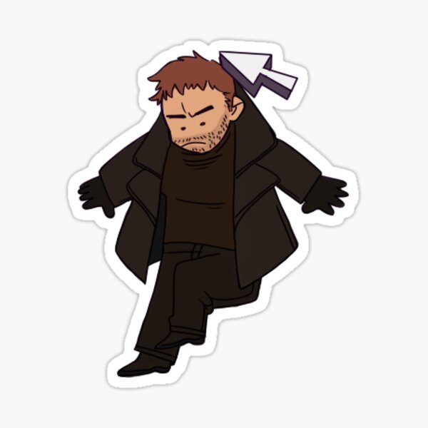 "mr redfield " Sticker for Sale by PlaidLove | Redbubble