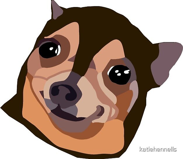 "Double-Chin Chihuahua" by katiehennells | Redbubble
