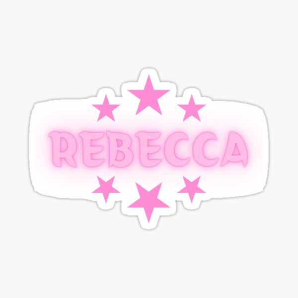 "Lovely Girl Named Rebecca" Sticker by PatternsUp | Redbubble