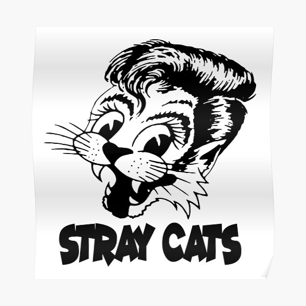 "The Stray Cats Icon" Poster for Sale by whitworthdanny | Redbubble