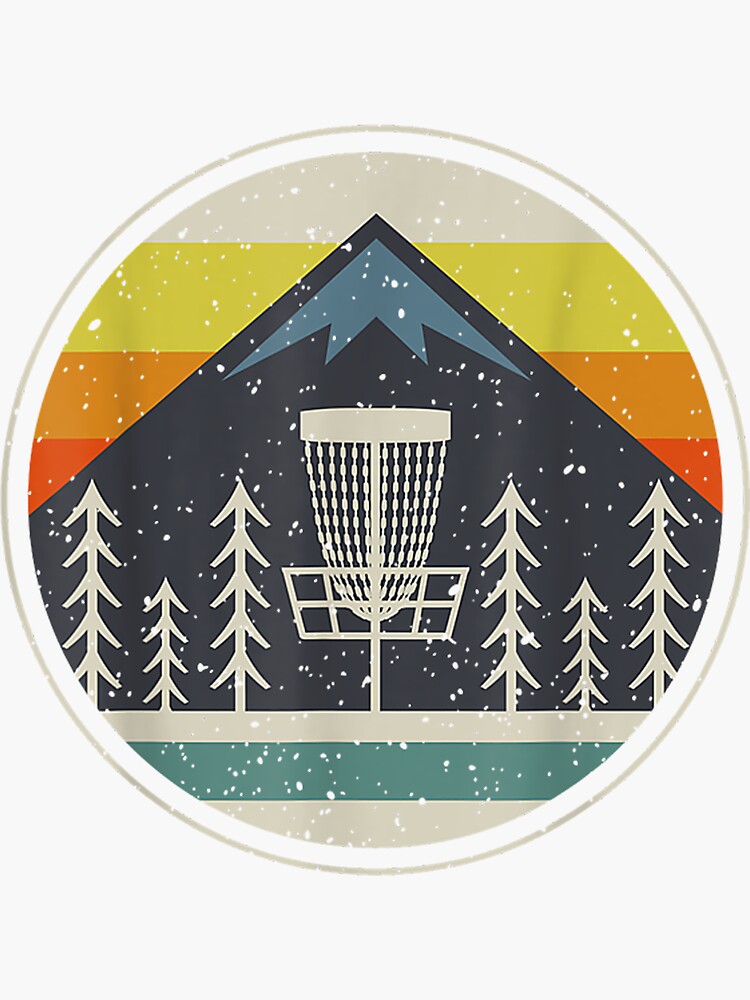 "retro disc golf" Sticker for Sale by sstelmaatje | Redbubble
