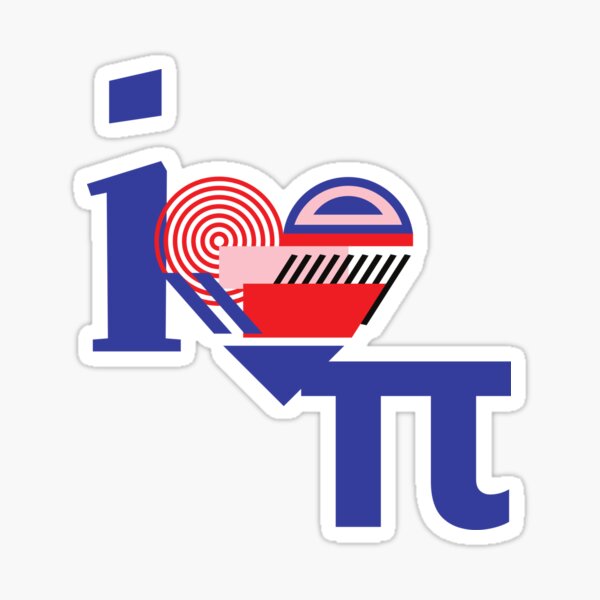 "I Love Math" Sticker by M-a-works | Redbubble