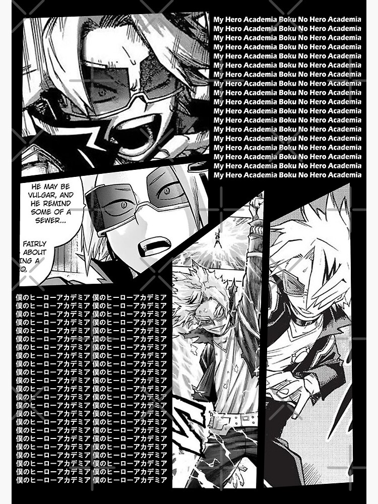 Denki Kaminari My Hero Academia Boku No Hero Academia Manga Panel Design Canvas Print For Sale