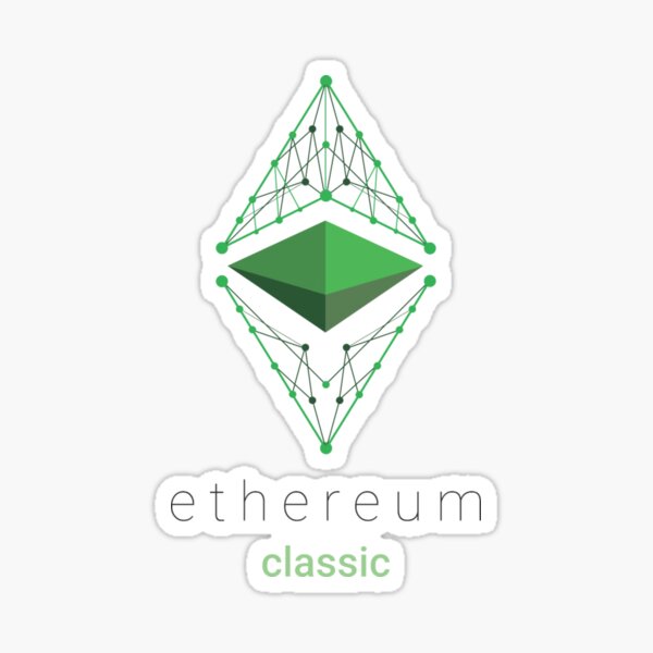 "ETH classic" Sticker for Sale by DGallery1999 | Redbubble