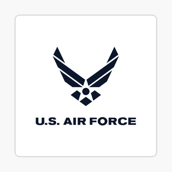 "United States Air Force, US Air Force, Complete Logo" Sticker for Sale ...