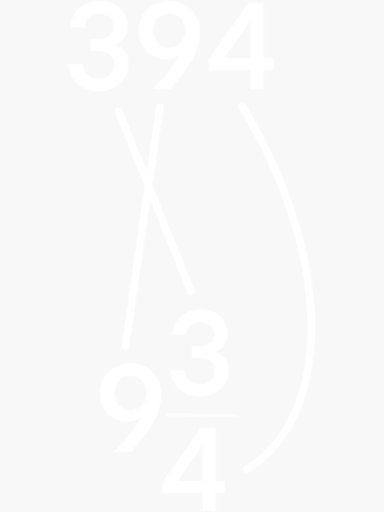 "Magical numbers correlation " Sticker for Sale by bobdesinger | Redbubble