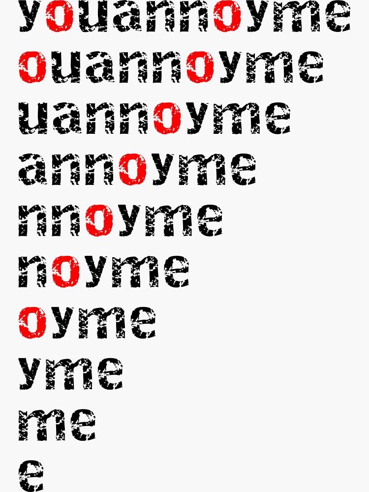 "You Annoy Me" Sticker for Sale by Kevin L Brooks | Redbubble