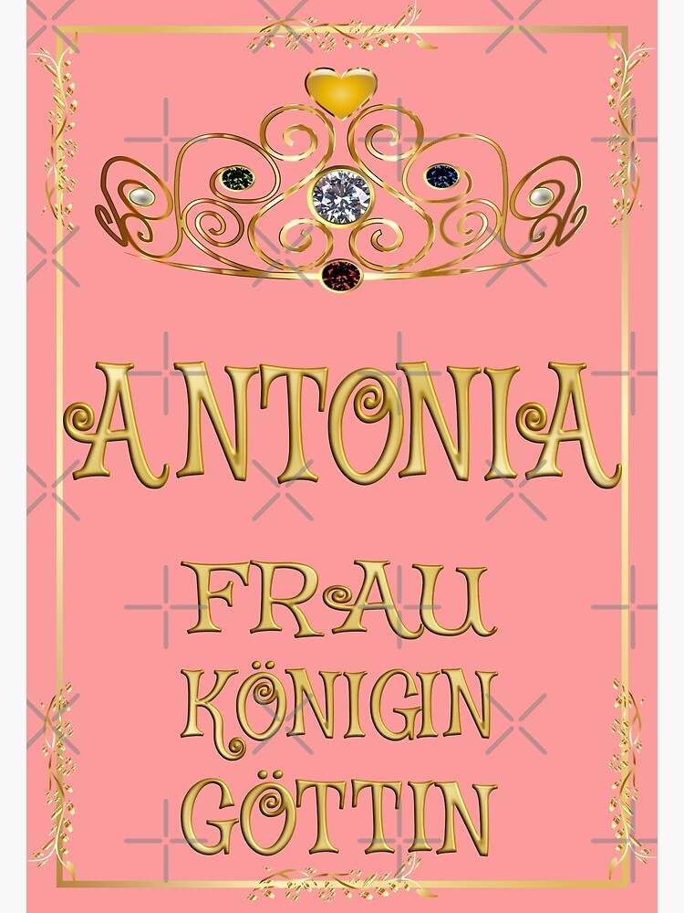 "Antonia - woman - queen - goddess" Poster for Sale by madrigenum ...