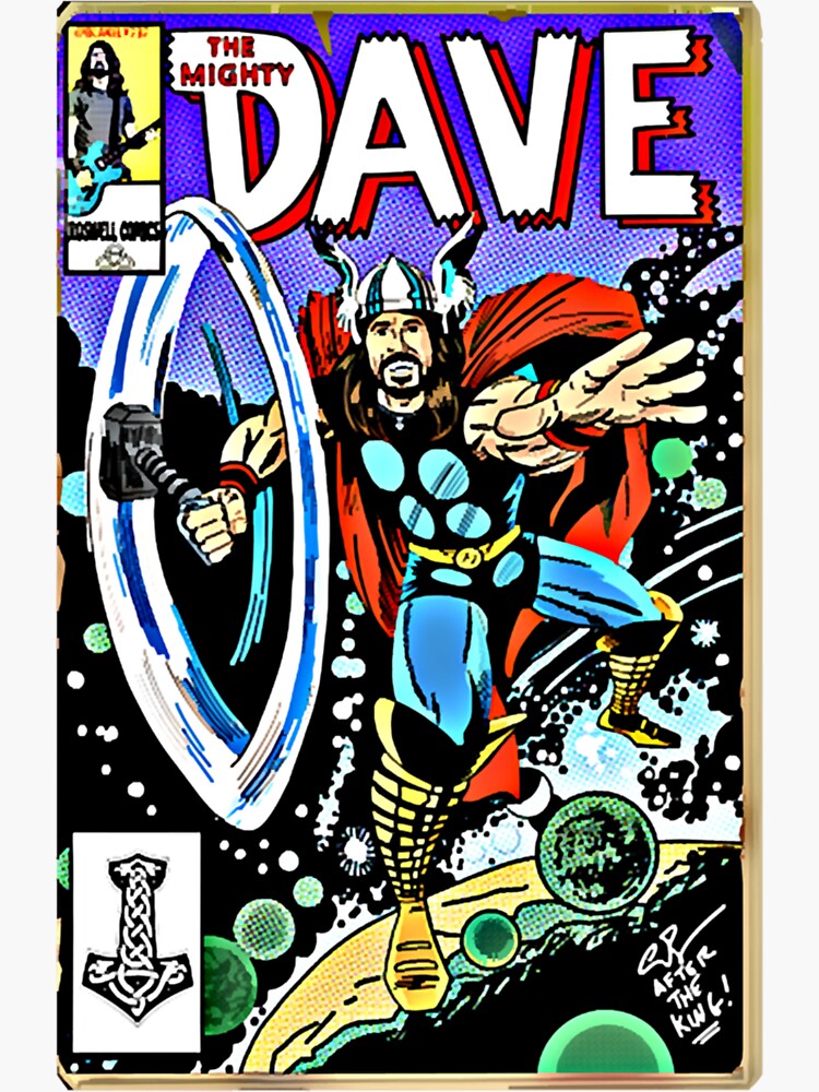 "Dave " Sticker by RuffledPine | Redbubble