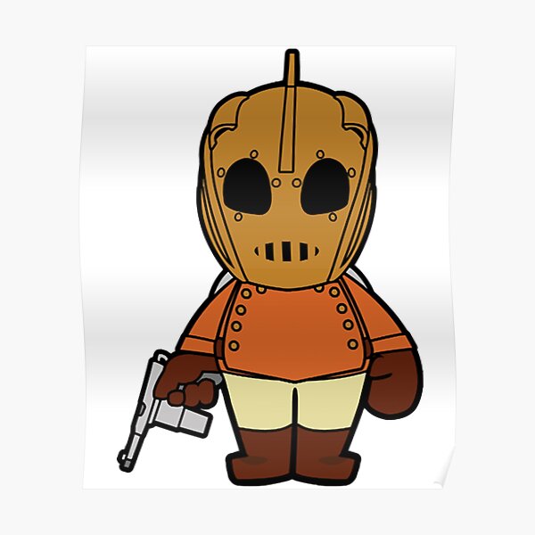 "Rocketeer Chibi " Poster for Sale by RuffledPine | Redbubble