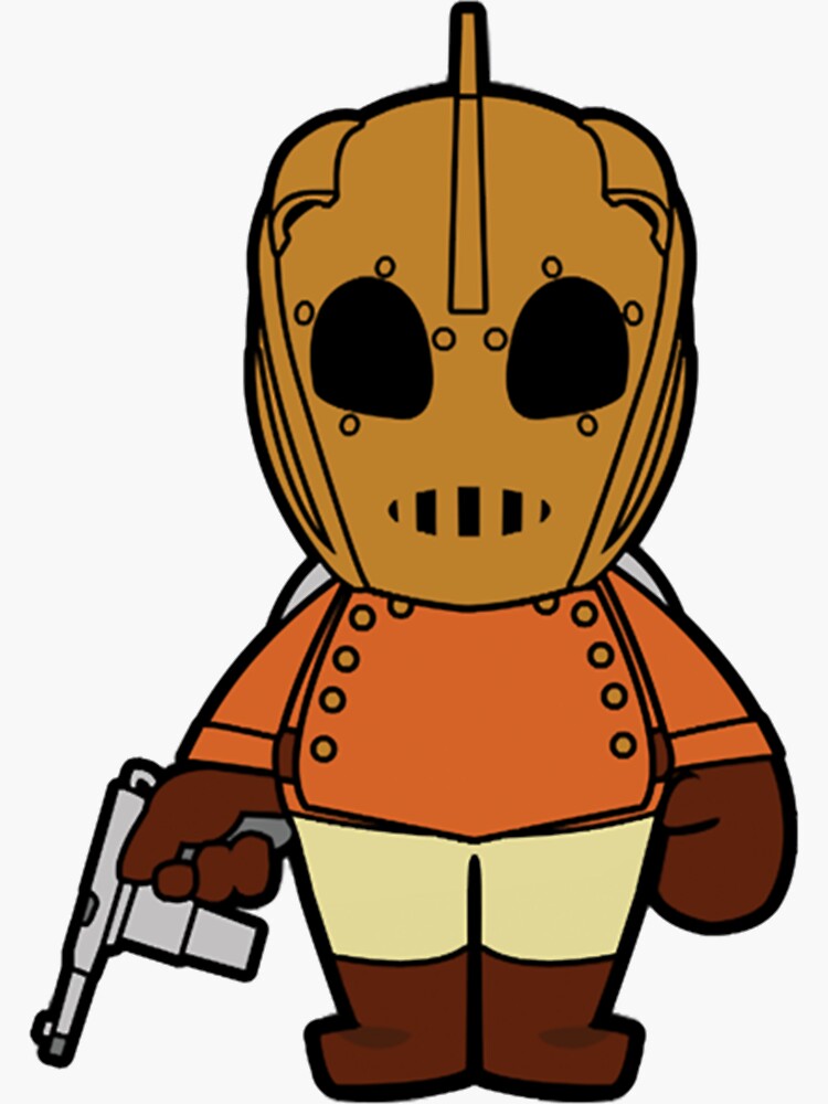 "Rocketeer Chibi " Sticker for Sale by RuffledPine | Redbubble