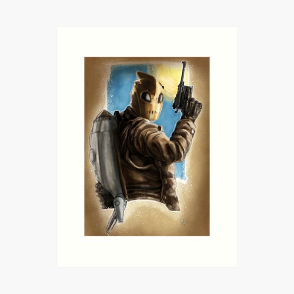 "THE ROCKETEER - Color " Art Print by RuffledPine | Redbubble