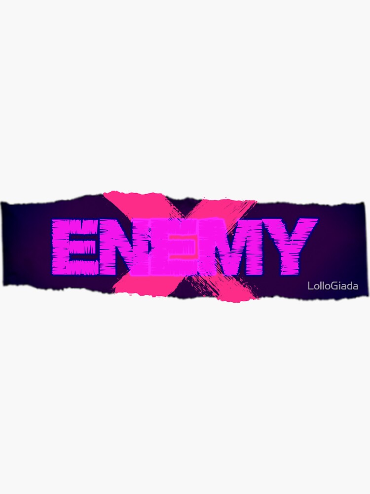 "Neon Enemy" Sticker by LolloGiada | Redbubble