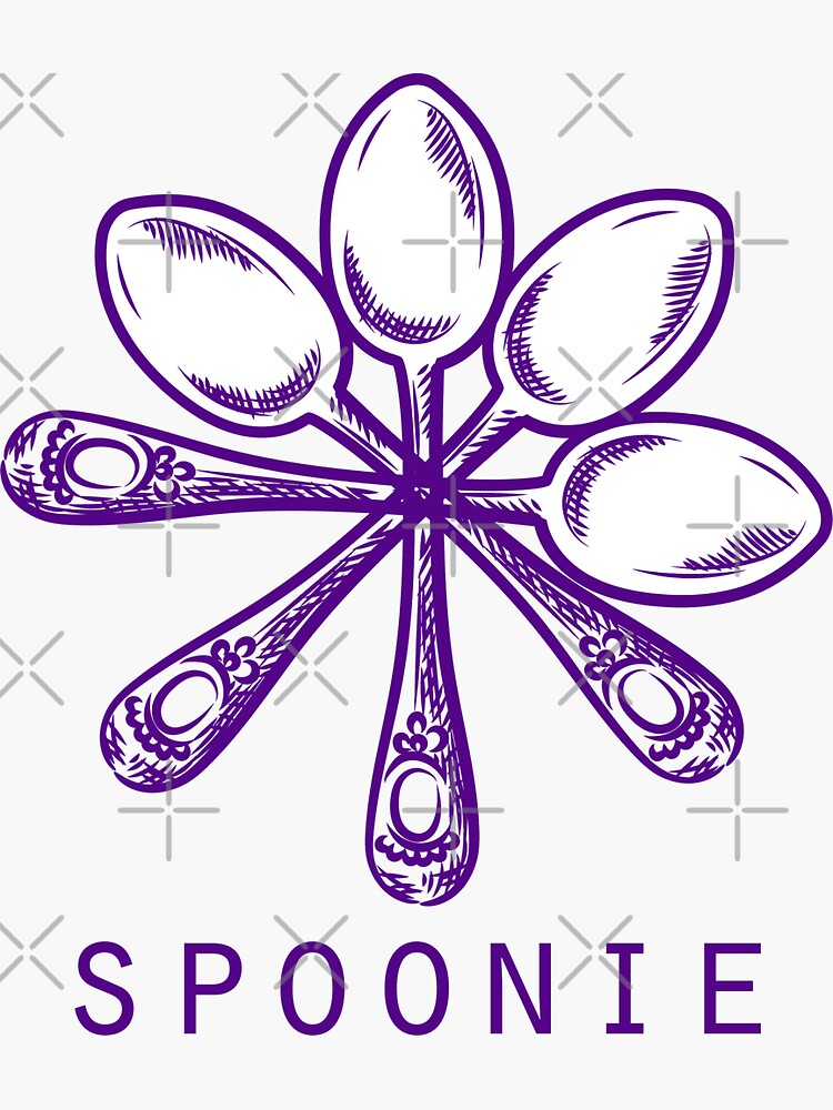 "Spoonie" Sticker by jillatjasper | Redbubble