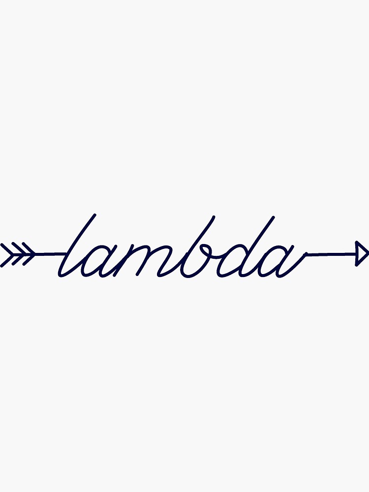 "LAMBDA" Sticker by sprks | Redbubble