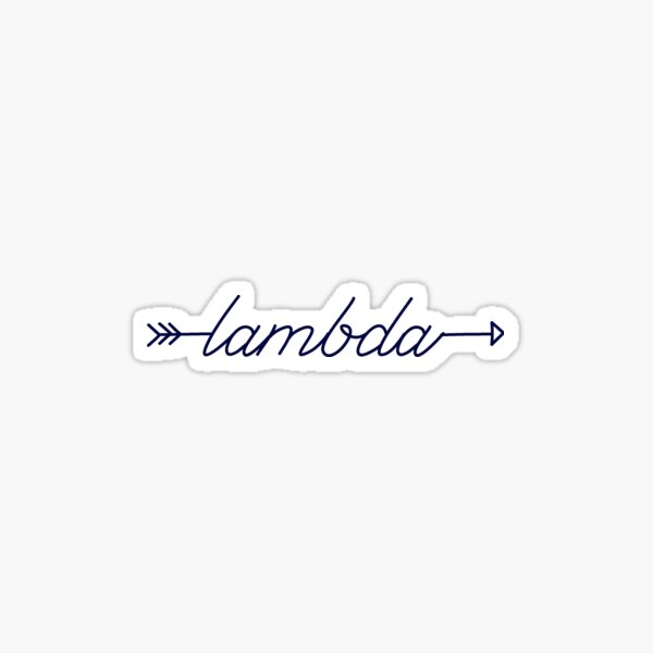 "LAMBDA" Sticker by sprks | Redbubble