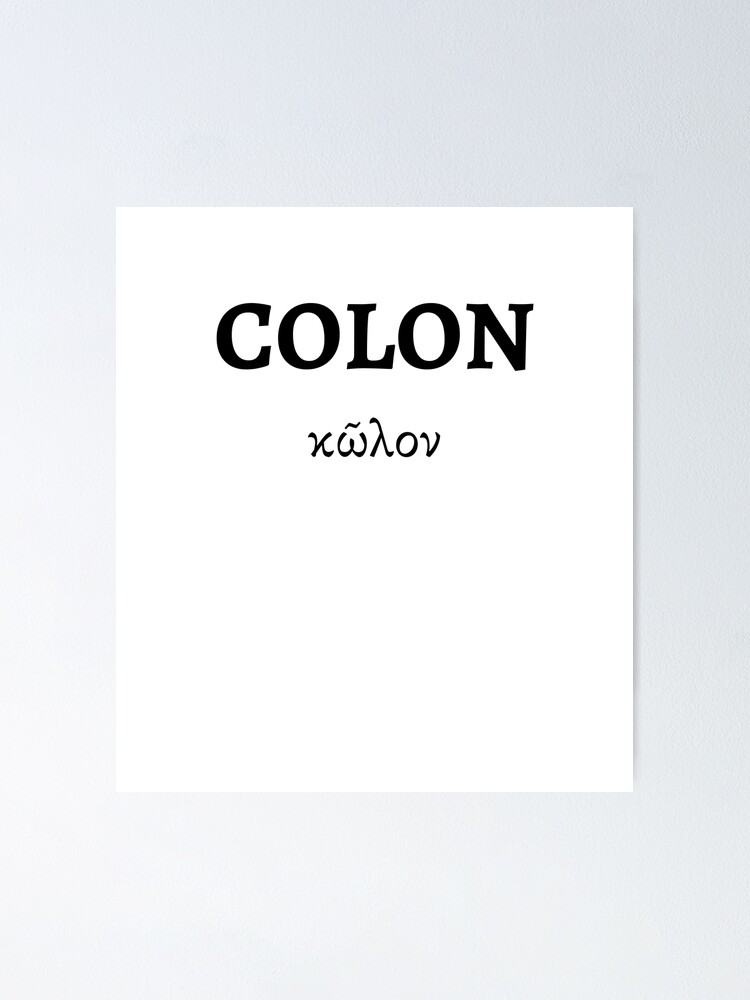 "colon ancient greek symbol" Poster for Sale by EnjoyLifeMerch | Redbubble