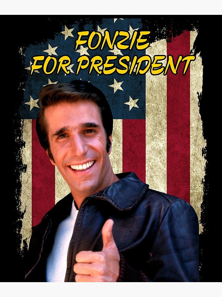 "Fonzie für den grafischen Charakter des Präsidenten" Fotodruck von ...