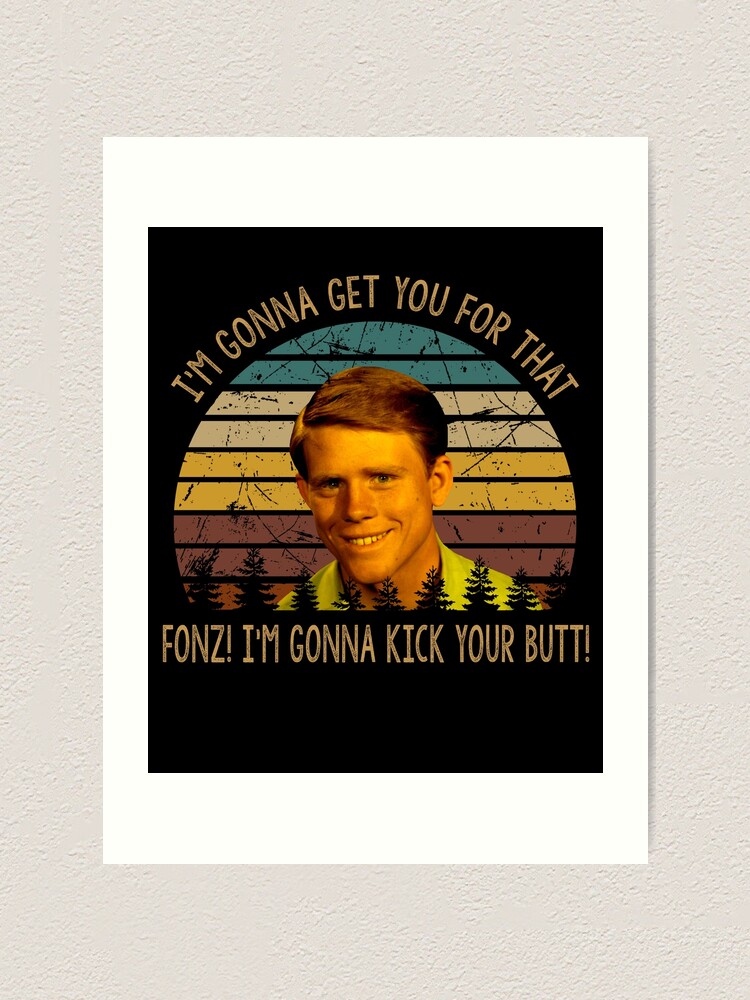"Richie Cunningham character graphic" Art Print for Sale by RaCunha2100 ...