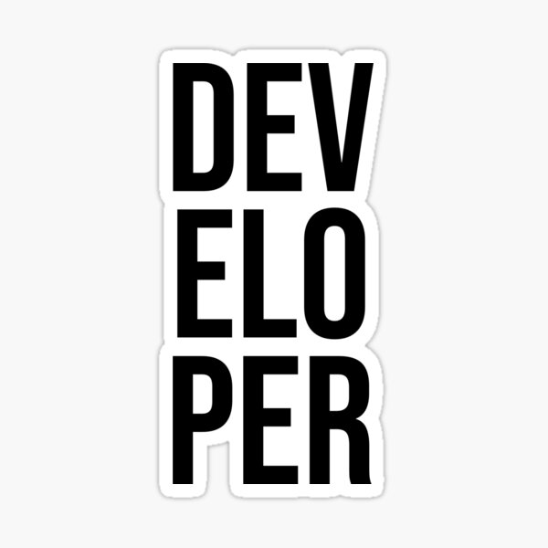 "Developer " Sticker by MattForbesDev | Redbubble