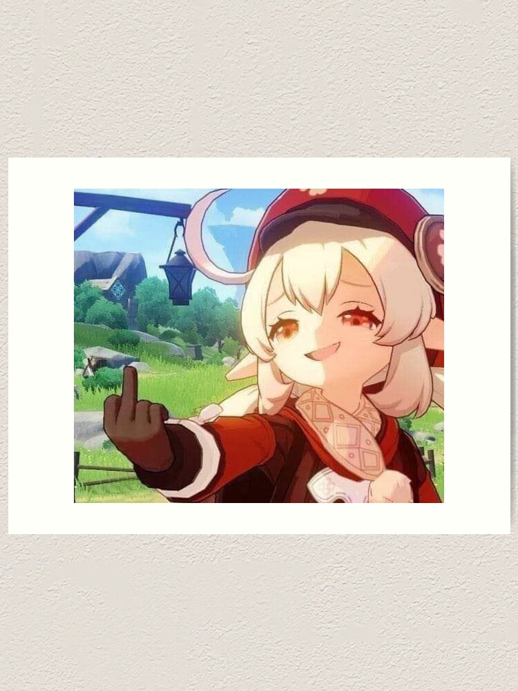 "Klee funny - Genshin Impact - Sticker - Meme" Art Print by yuennbunn ...