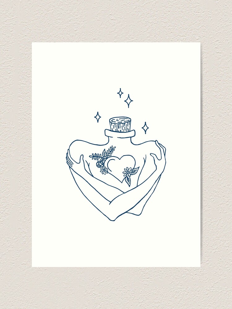 "Self Love (Line Drawing)" Art Print for Sale by RanRanDesigns | Redbubble