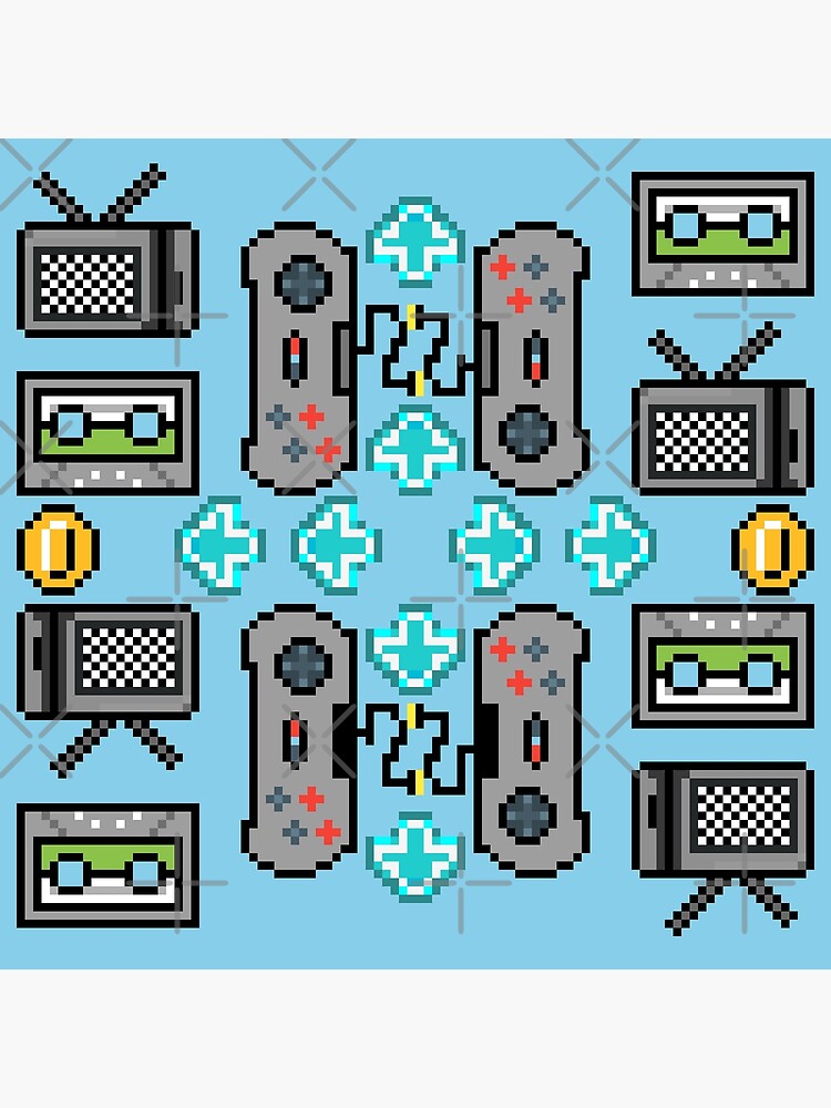 Lámina fotográfica «Copia de Retro Gaming Nostalgia 8-bit Zeppelin ...