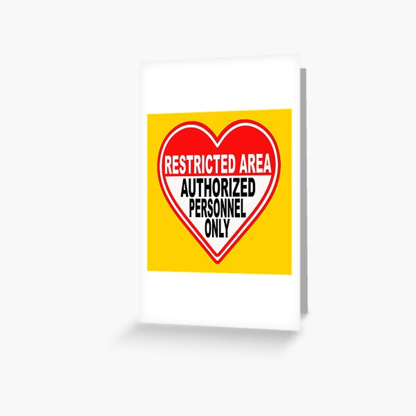 Tarjetas de felicitación «Mochila de corazones, área restringida ...