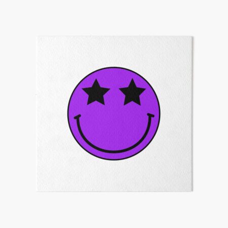 "Purple Star Smiley Face " Art Board Print by ps-designnart | Redbubble
