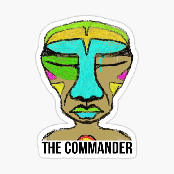"The Commander" Sticker for Sale by bakorakyat | Redbubble