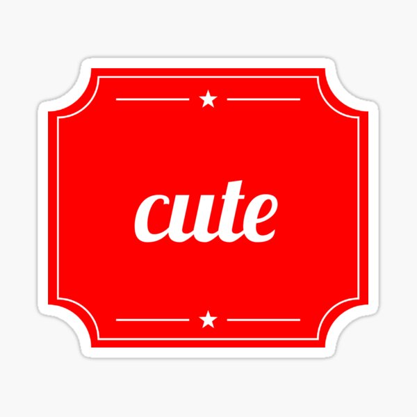 "Cute Red Love" Sticker for Sale by TheNatureTalent | Redbubble